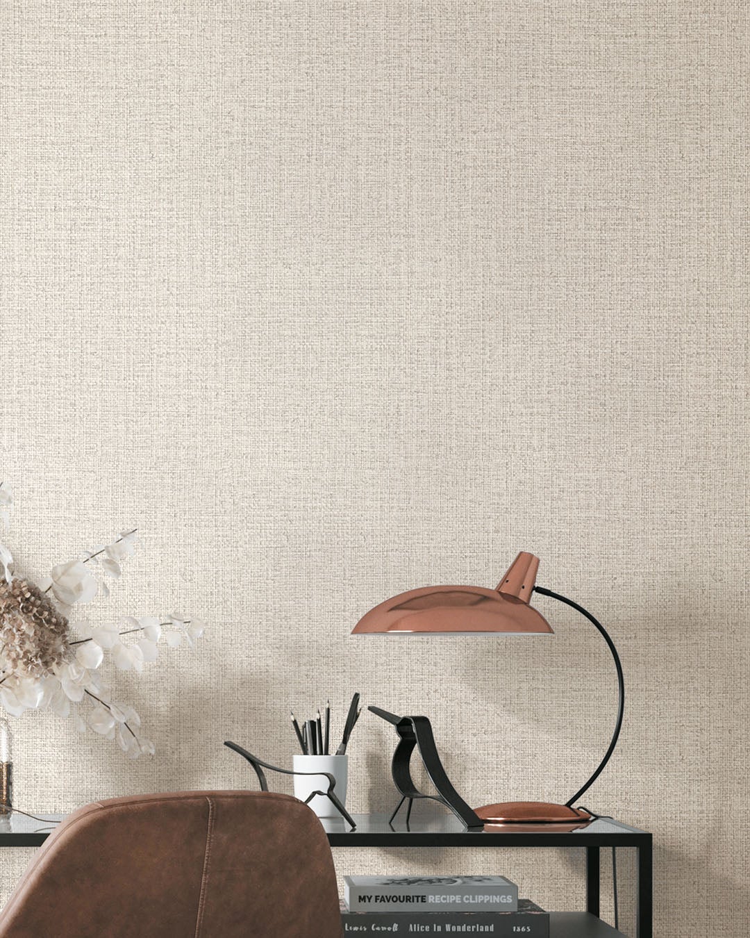Midbec Unito Penelope 25461 – ljus struktur tapet | Tapethandeln.se